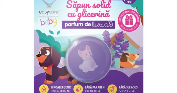 Easycare baby sapun solid glicerina lavanda si jucarie x 100g - Ropharma