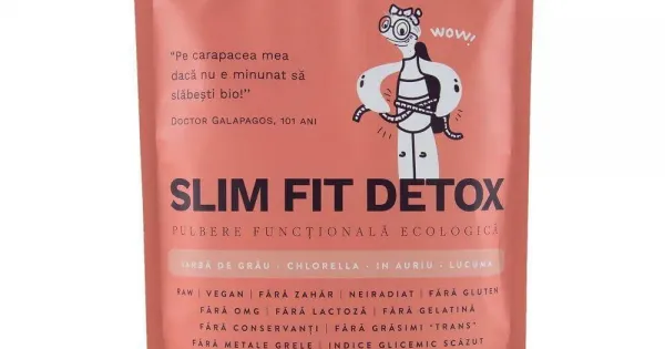 Slim Fit Detox pulbere functionala ecologica, 200g - Ropharma